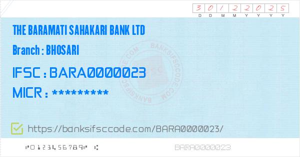 The Baramati Sahakari Bank Ltd Bhosari Branch IFSC Code - Pune. Contact ...