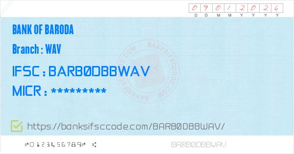 Bank of Baroda Wav Branch IFSC Code - Banas Kantha, BOB Wav IFSC Code ...