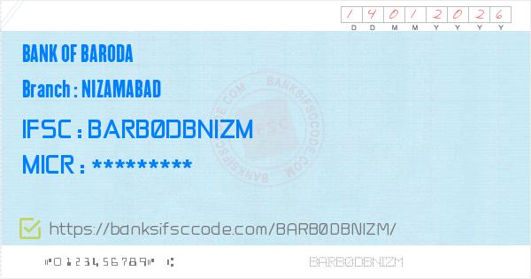 Bank of Baroda Nizamabad Branch IFSC Code - Nizamabad, BOB Nizamabad ...