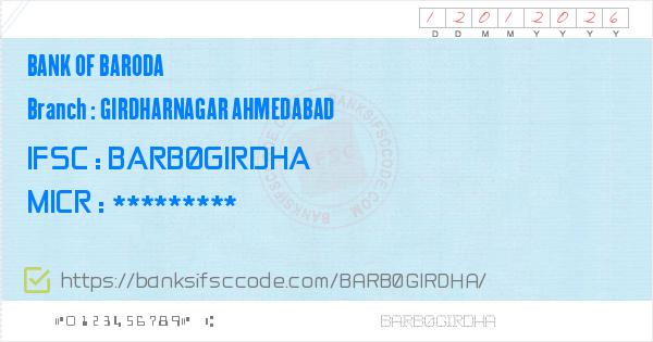 BARB0GIRDHA - IFSC Code Details
