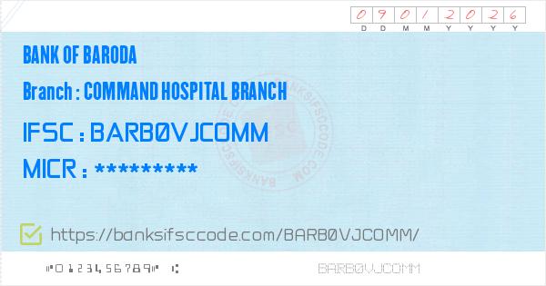 Bank of Baroda Command Hospital Branch Branch IFSC Code - Lucknow, BOB ...