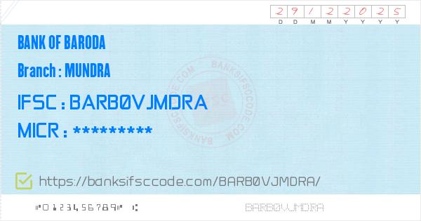 Bank of Baroda Mundra Branch IFSC Code - Mundra, BOB Mundra IFSC Code ...