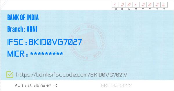 Bank of India Arni Branch IFSC Code - Yavatmal, BOI Arni IFSC Code ...