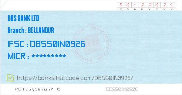 DBSS0IN0926 - IFSC Code Details