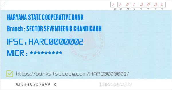 Haryana State Cooperative Bank Sector Seventeen B Chandigarh Branch ...