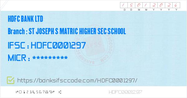 HDFC0001297 - IFSC Code Details
