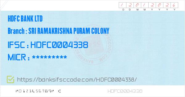 HDFC0004338 - IFSC Code Details