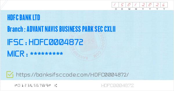 HDFC0004872 - IFSC Code Details