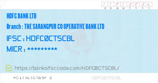 HDFC0CTSCBL - IFSC Code Details