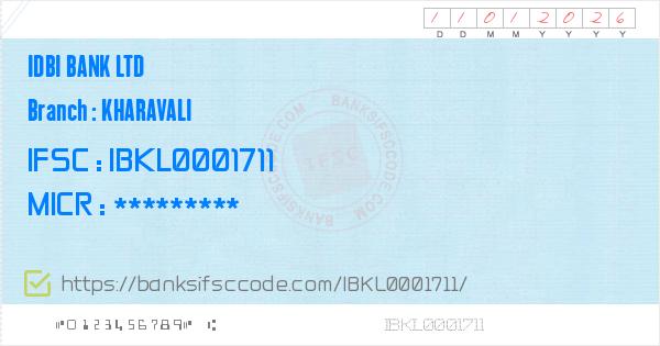 Idbi Bank Ltd Kharavali Branch IFSC Code - Mangaon. Contact Phone ...
