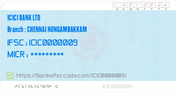 Icici Bank Ltd Chennai Nungambakkam Branch IFSC Code - Chennai. Contact ...