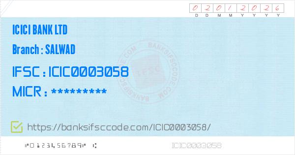 Icici Bank Ltd Salwad Branch IFSC Code - Boisar. Contact Phone Number ...