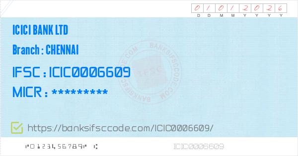 Icici Bank Ltd Chennai Branch IFSC Code - Chennai. Contact Phone Number ...