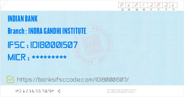IDIB000I507 - IFSC Code Details