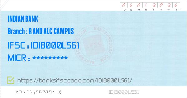 IDIB000L561 - IFSC Code Details