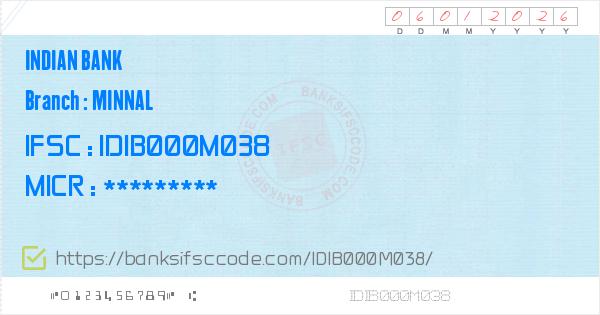 IDIB000M038 - IFSC Code Details