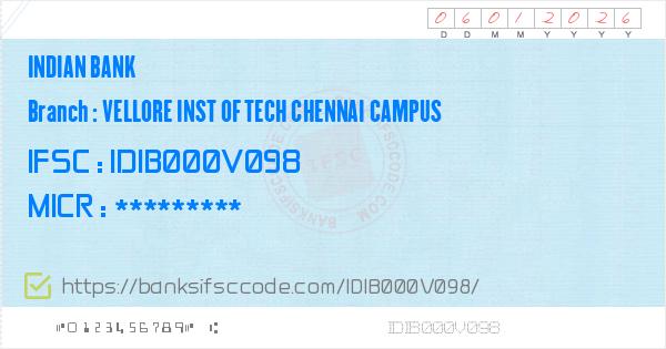 IDIB000V098 - IFSC Code Details