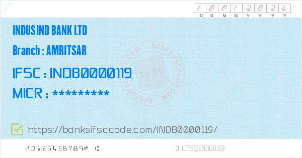 Indusind Bank Ltd Amritsar Branch IFSC Code - Amritsar. Contact Phone ...