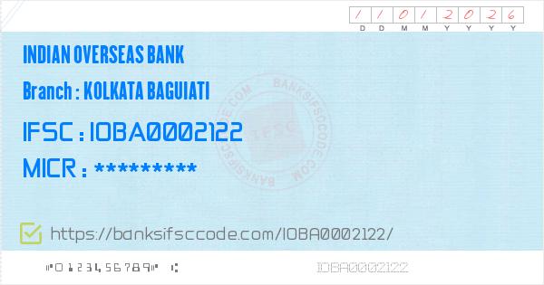 Indian Overseas Bank Kolkata Baguiati Branch IFSC Code - Kolkata, IOB ...