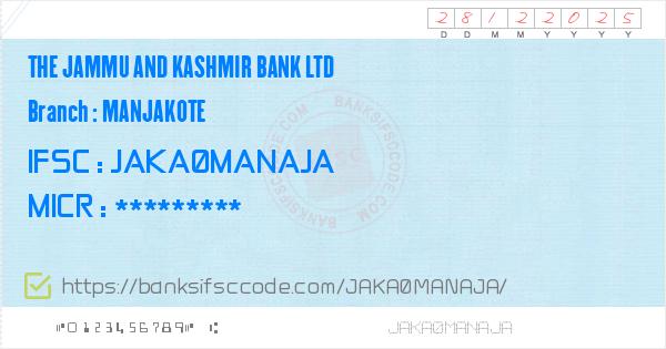 The Jammu And Kashmir Bank Ltd Manjakote Branch IFSC Code - Rajouri, J ...