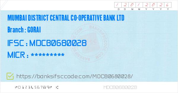 Mumbai District Central Co-operative Bank Ltd Gorai Branch IFSC Code ...
