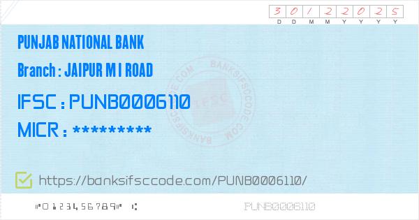 Punjab National Bank Jaipur M I Road Branch IFSC Code - Jaipur, PNB ...