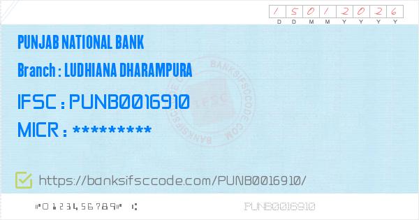 Punjab National Bank Ludhiana Dharampura Branch IFSC Code - Ludhiana ...