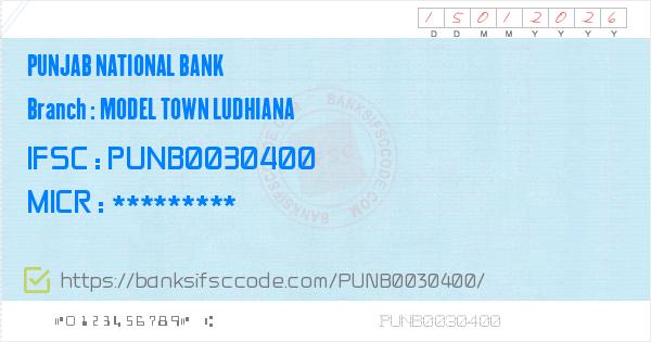 Punjab National Bank Model Town Ludhiana Branch IFSC Code - Ludhiana ...