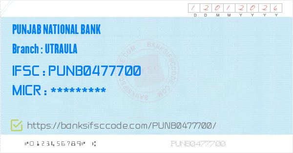 Punjab National Bank Utraula Branch IFSC Code - Balrampur, PNB Utraula ...