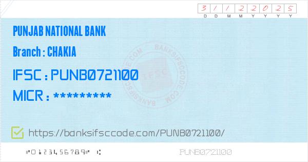 Punjab National Bank Chakia Branch IFSC Code - Purbi Champaran, PNB ...