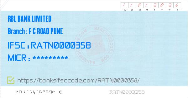 Rbl Bank Limited F C Road Pune Branch IFSC Code - Pune. Contact Phone ...