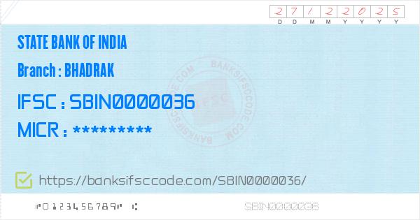 State Bank of India Bhadrak Branch IFSC Code - Bhadrak, SBI Bhadrak ...
