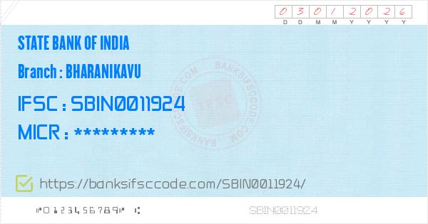 State Bank of India Bharanikavu Branch IFSC Code - Kollam, SBI ...