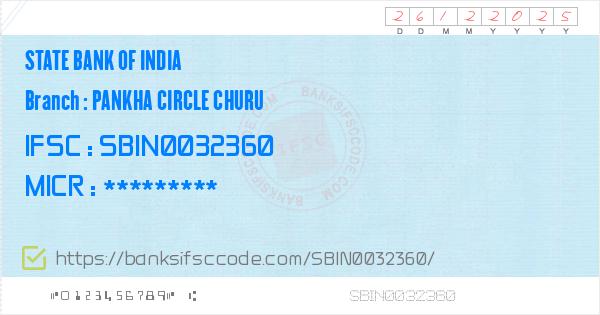 State Bank of India Pankha Circle Churu Branch IFSC Code - Churu, SBI ...