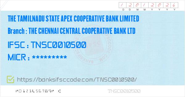 The Tamilnadu State Apex Cooperative Bank Limited The Chennai Central ...