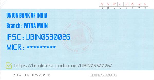 Union Bank of India Patna Main Branch IFSC Code - Patna, UBI Patna Main ...