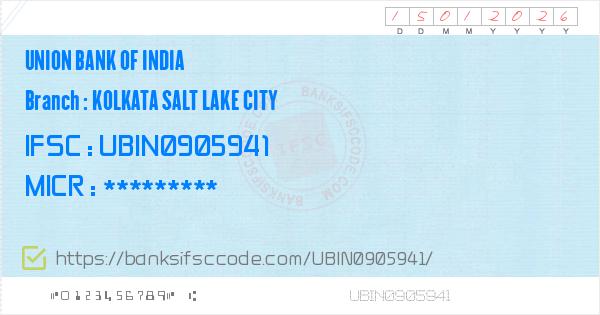 Union Bank of India Kolkata Salt Lake City Branch IFSC Code - Kolkata ...