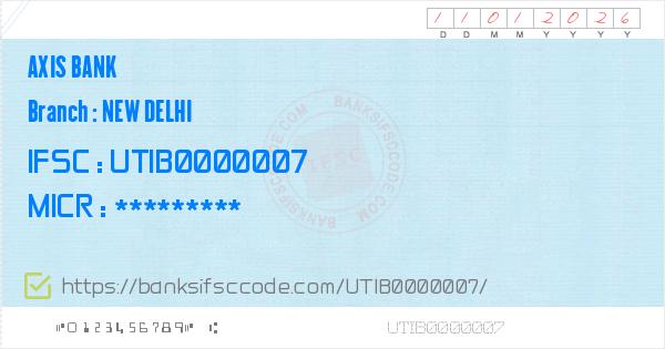 Axis Bank New Delhi Branch IFSC Code - New Delhi. Contact Phone Number ...