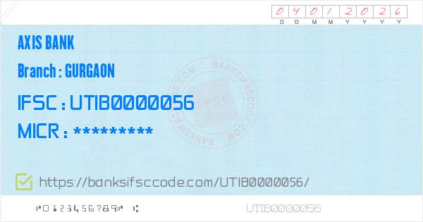 Axis Bank Gurgaon Branch IFSC Code - Gurgaon. Contact Phone Number, Address