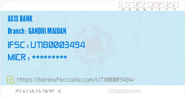 Axis Bank Gandhi Maidan Branch IFSC Code - Patna. Contact Phone Number ...