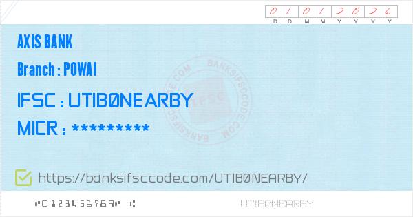 Axis Bank Powai Branch IFSC Code - Mumbai. Contact Phone Number, Address